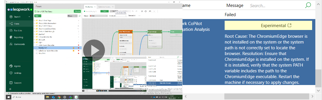 Designing automation flows | Leapwork Documentation